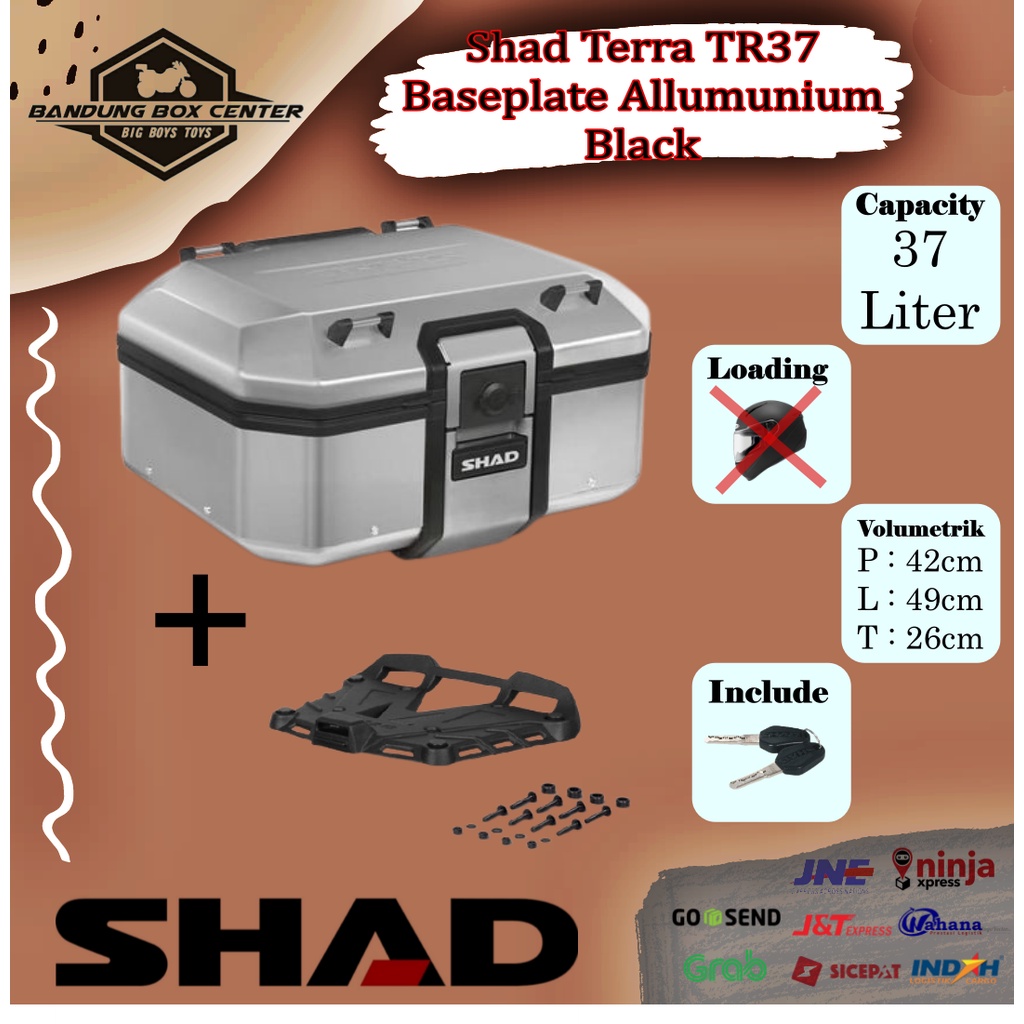 Jual Box Motor Box Pannier Box Almunium Shad Terra TR37 Terra TR 37 ...