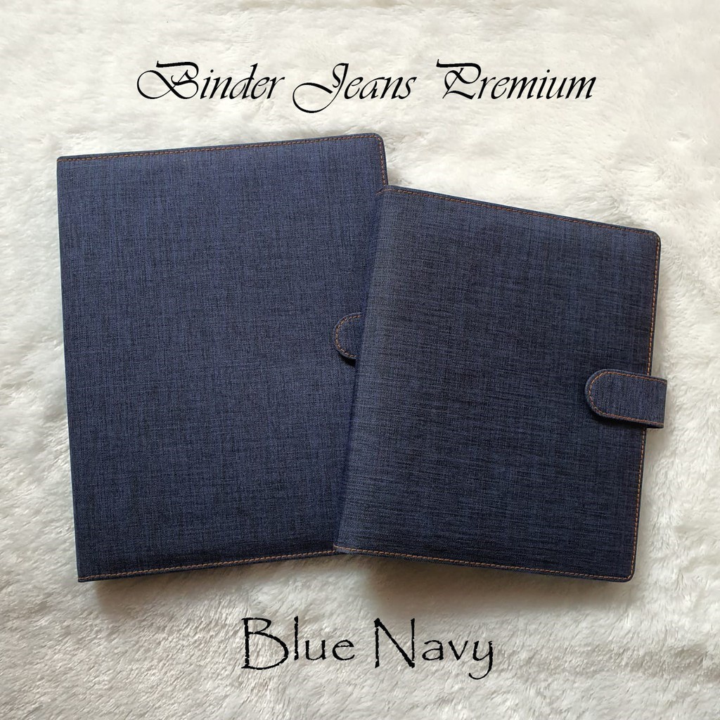 Jual BINDER JEANS/DENIM PREMIUM 6 WARNA PILIHAN A5 DAN B5/ BINDER ...