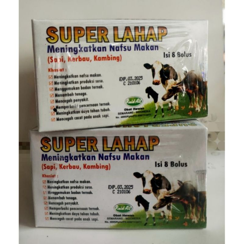 Jual Super Lahap vitamin Sapi dan kambing 6kotak | Shopee Indonesia