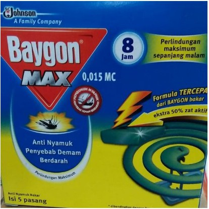 Jual Baygon Obat Nyamuk Bakar 5 pasang | Shopee Indonesia