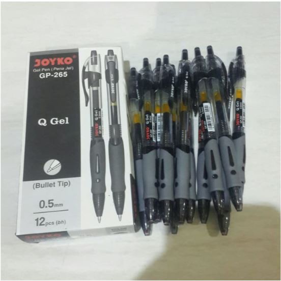 Jual Pulpen Gel / Gelpen JOYKO Q Gel (GP-265) Warna Hitam | Shopee Indonesia