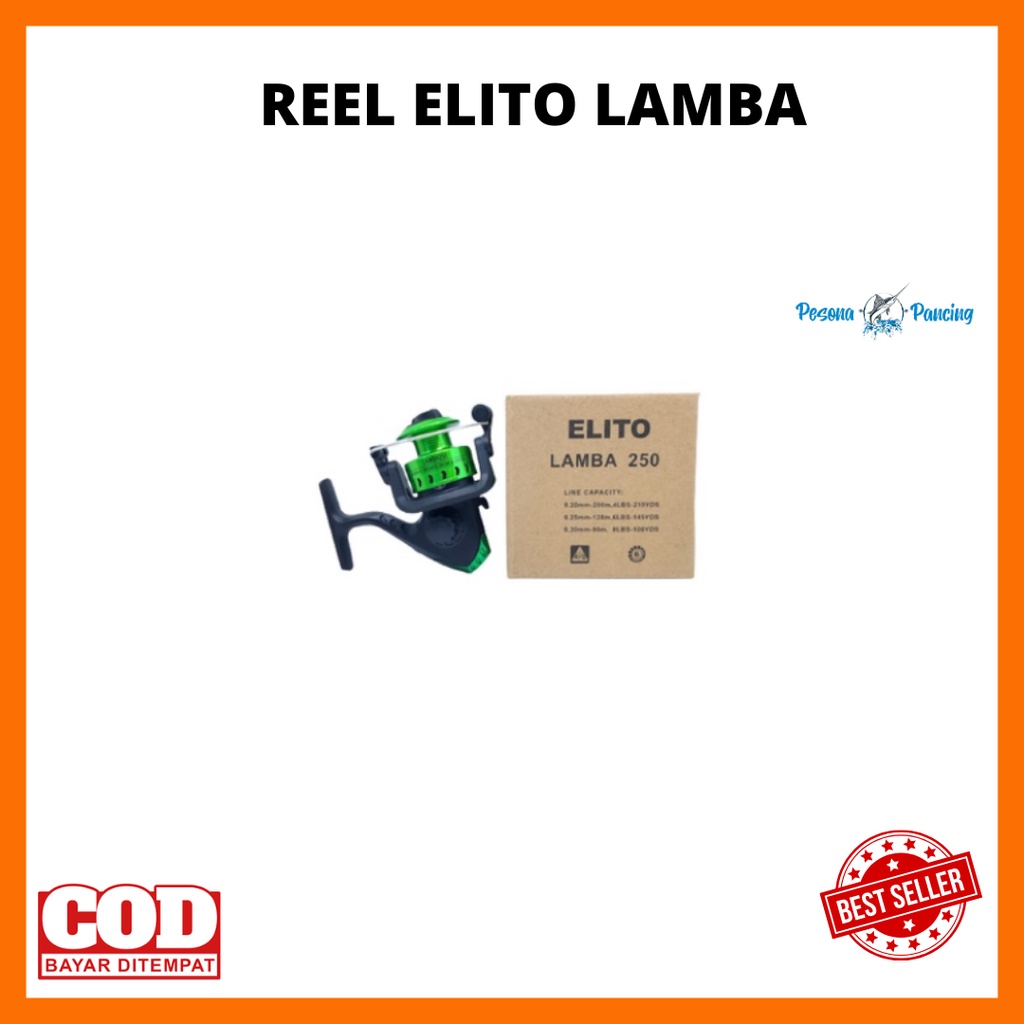 Jual Reel Pancing ELITO LAMBA 250 dengan 6 BEARING ALUMUNIUM SPOOL ...