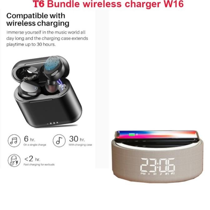 Jual TOZO T6 TWS Wireless Earbuds Bluetooth Earphone Wireless Charging ...