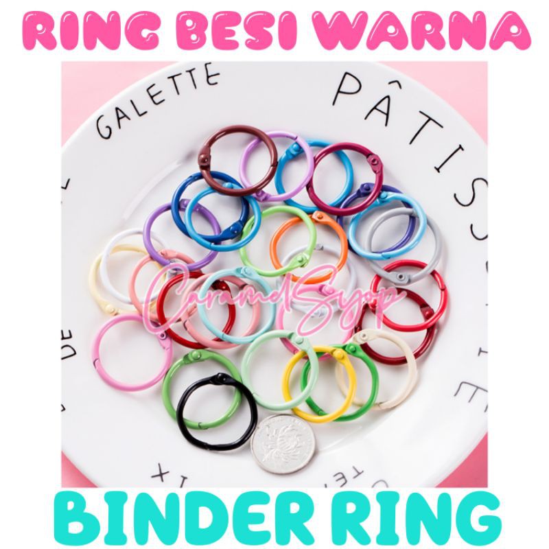 Jual O ring besi warna (SATUAN) / binder ring metal ECER | Shopee Indonesia