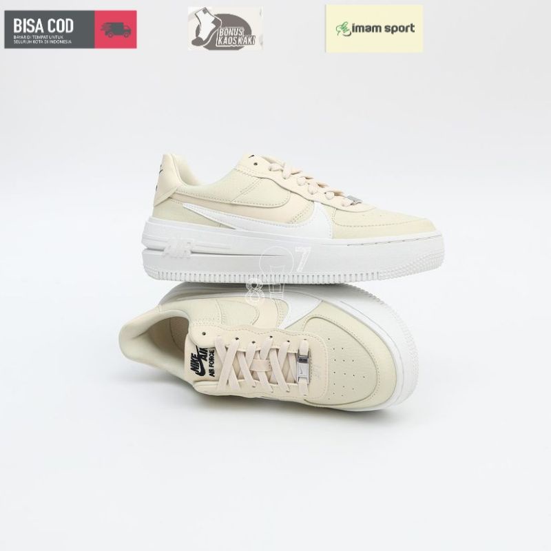 Jual NIKE AIR FORCE 1 LOW FLATFORM KHAKI | Shopee Indonesia