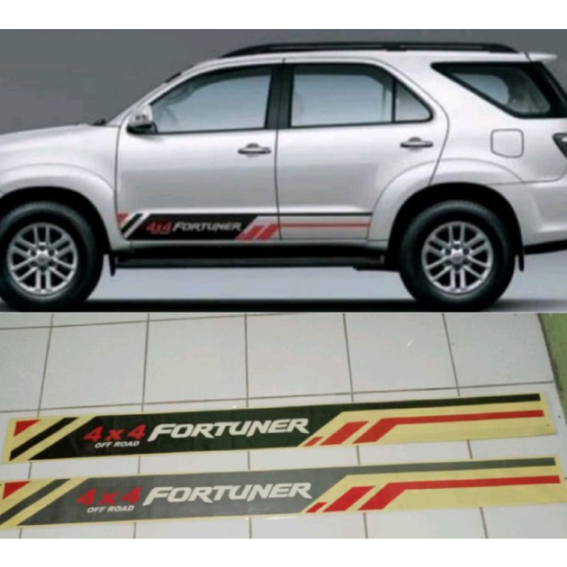 Jual List body stiker Toyota Fortuner 4x4 TRD Fortuner | Shopee Indonesia