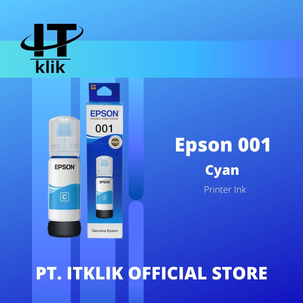 Jual Tinta Epson 001 - Cyan Tinta Printer Epson L4150/L6170/6190 TINTA ...