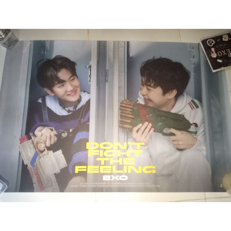 Jual POSTER OFFICIAL EXO DONT FIGHT THE FEELING (DFTF) | Shopee Indonesia