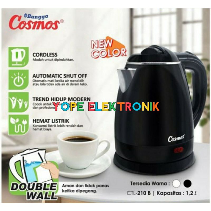 Jual Teko Listrik Cosmos Electric Kettle – 1.2 L CTL-210 Ketel Elektrik ... Jual Teko Listrik Cosmos Electric Kettle – 1.2 L CTL-210 Ketel Elektrik ...