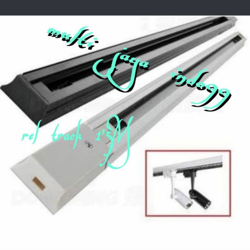 Jual track rail spotlight 1,5M /rell lampu spotlight track 1,5M 1,5 ...