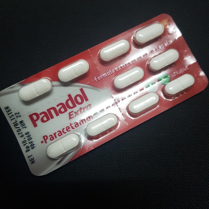Jual panadol extra merah per strip 10 kaplet obat pusing sakit kepala ...