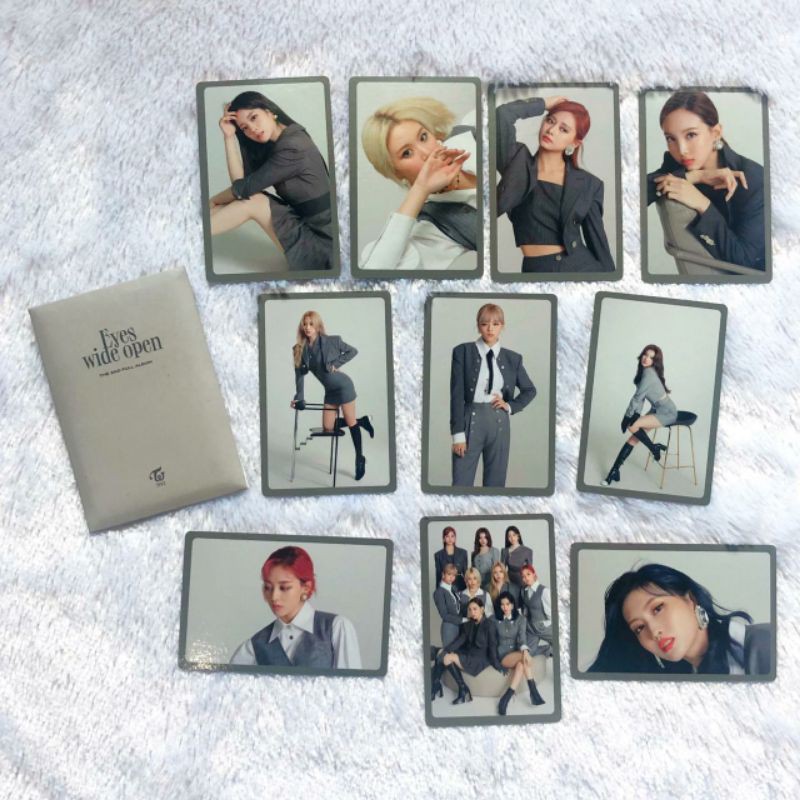 Jual Twice Official Photocard Eyes Wide Open | Shopee Indonesia