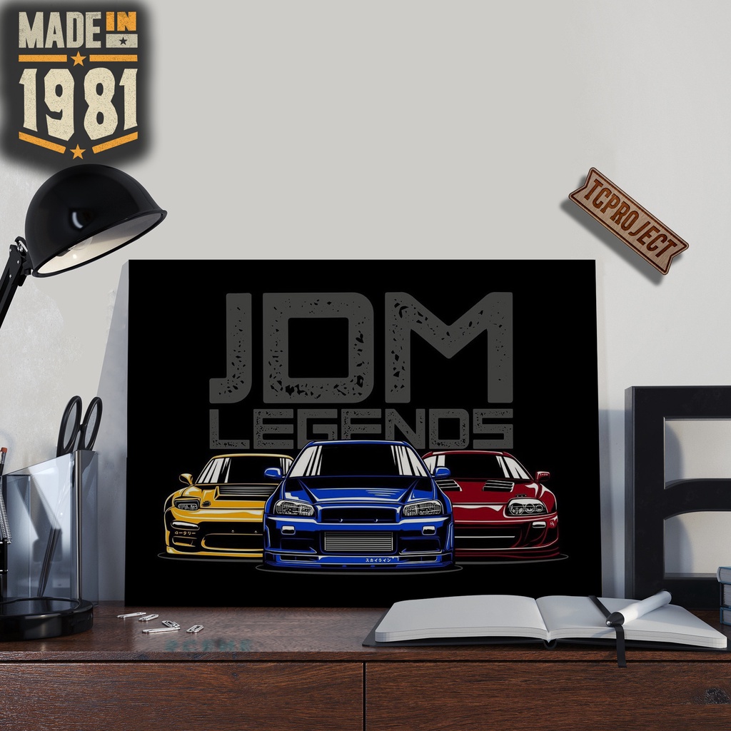 Jual Poster JDM Legends Landscape - Poster Kayu - Hiasan Dinding ...