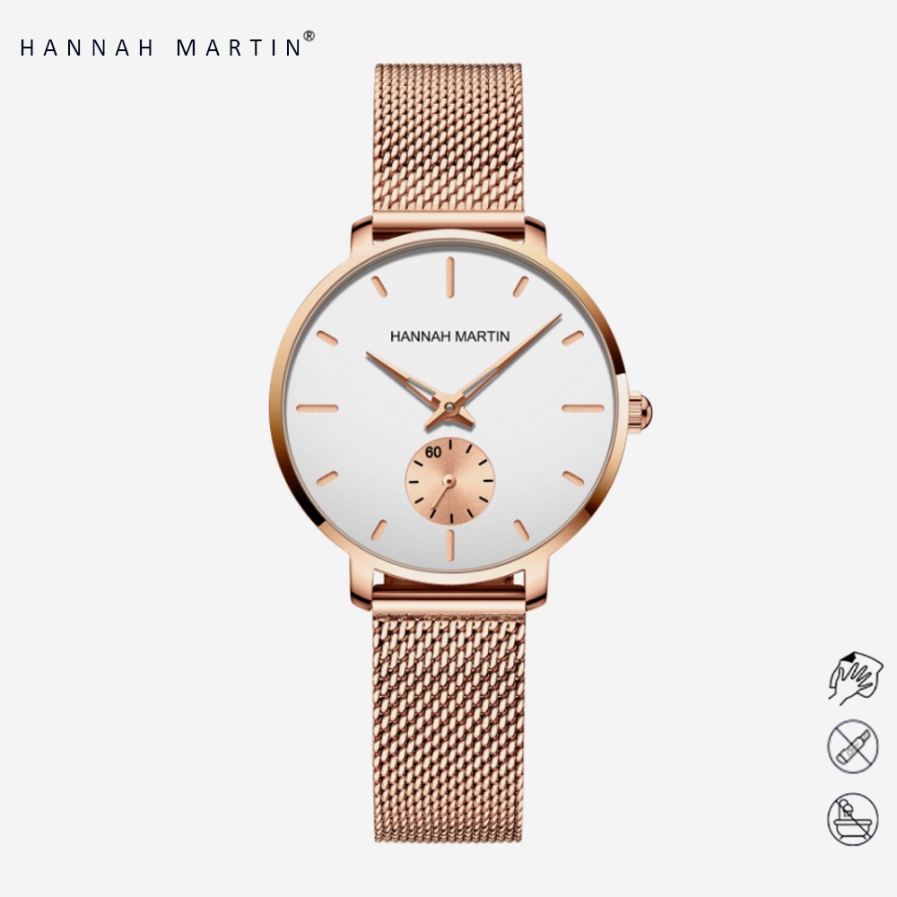 Jual HANNAH MARTIN Jam Tangan Wanita 100% Original Simple Watch ...
