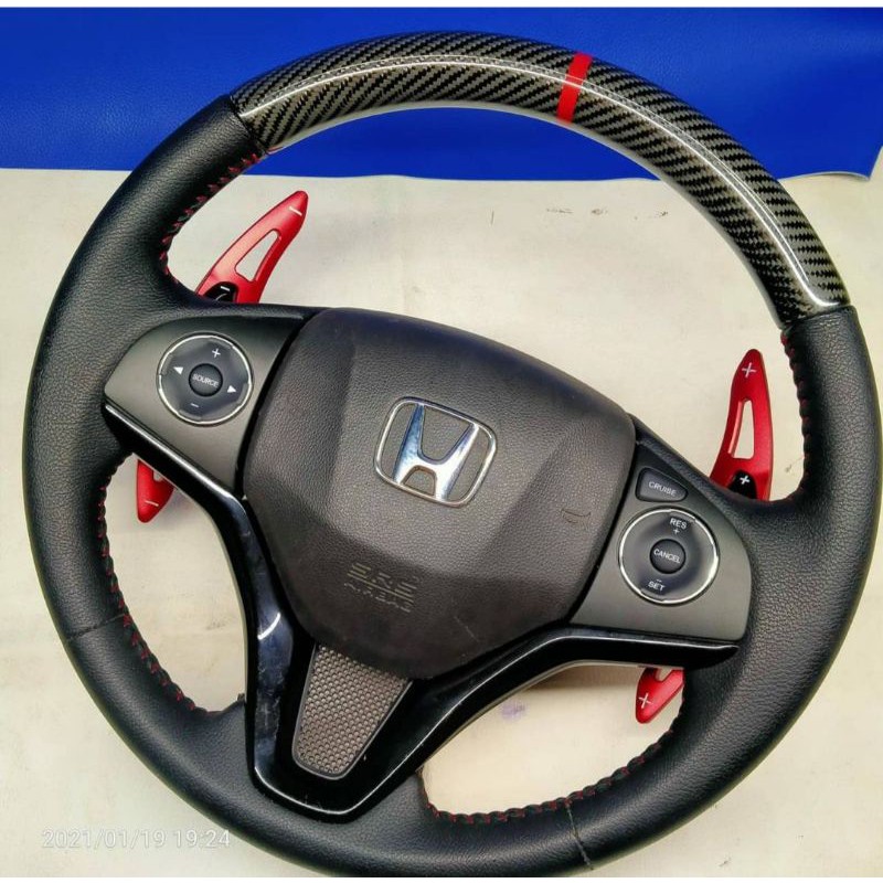 Jual stir honda hrv atau jazz gk5 carbon kevlar | Shopee Indonesia