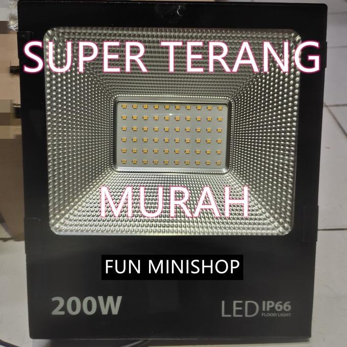 Jual lampu sorot kap sorot floodlight led 200w putih6000k kuning 3000k | Shopee Indonesia