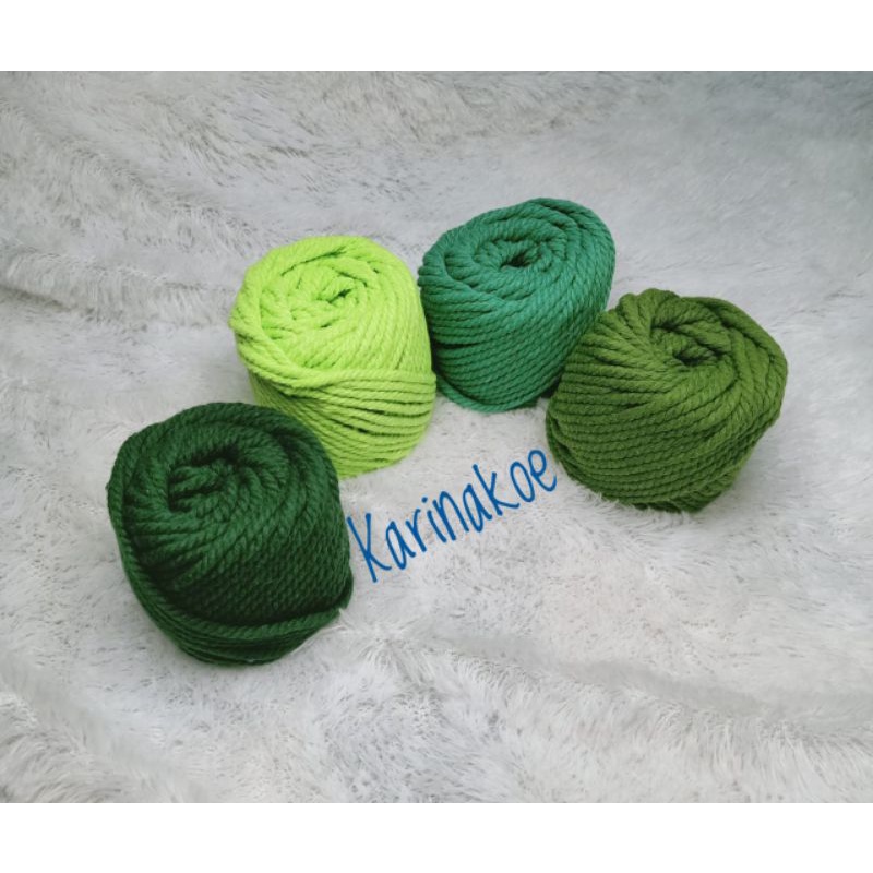 Jual Benang Macrame Katun 100gr Seri Hijau | Shopee Indonesia
