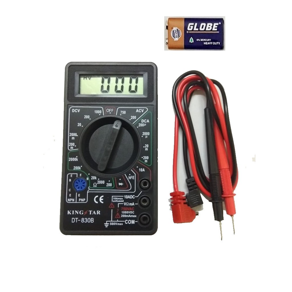 Jual Multimeter Avometer Multitester Digital DT-830B DT830B | Shopee ...