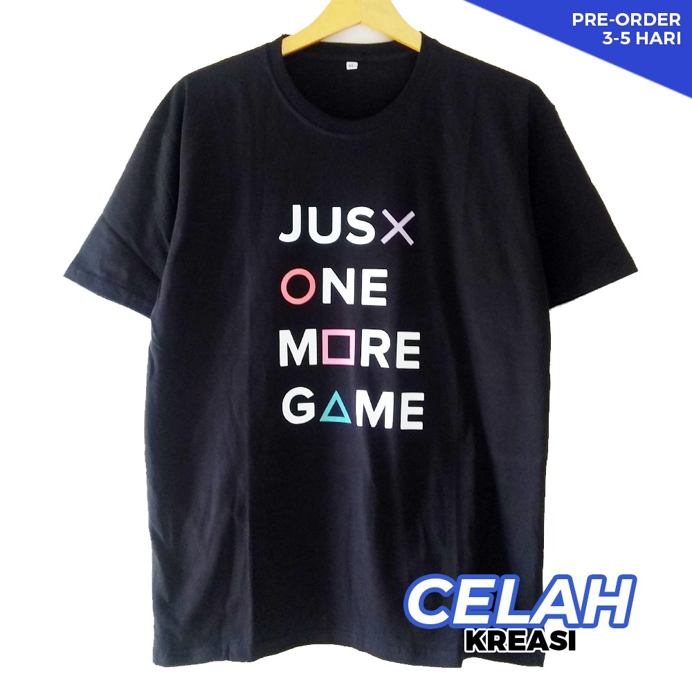 Jual Kaos Just One More Game Playstation - S M L XL - Celah Kreasi ...