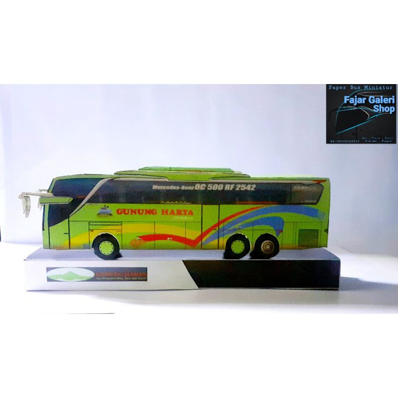 Jual Miniatur Papercraft Bus Gunung Harta | Shopee Indonesia Jual Miniatur Papercraft Bus Gunung Harta | Shopee Indonesia