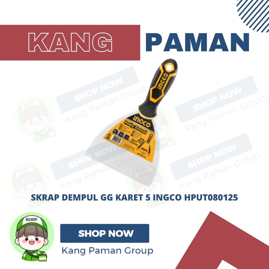 Jual SKRAP DEMPUL GG KARET 5 INGCO HPUT080125 | Shopee Indonesia