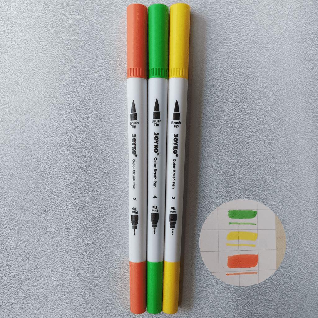 Jual Bundle Brushpen & Highlighter Pastel Color Joyko – Highlighter ...