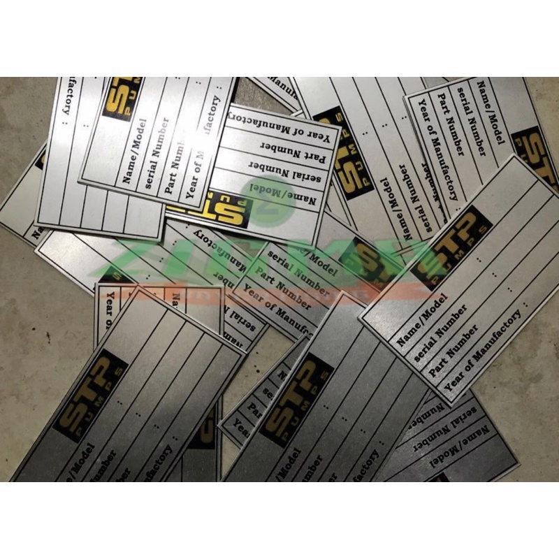 Jual Name Plate Anodize / Name Plate Alumunium | Shopee Indonesia