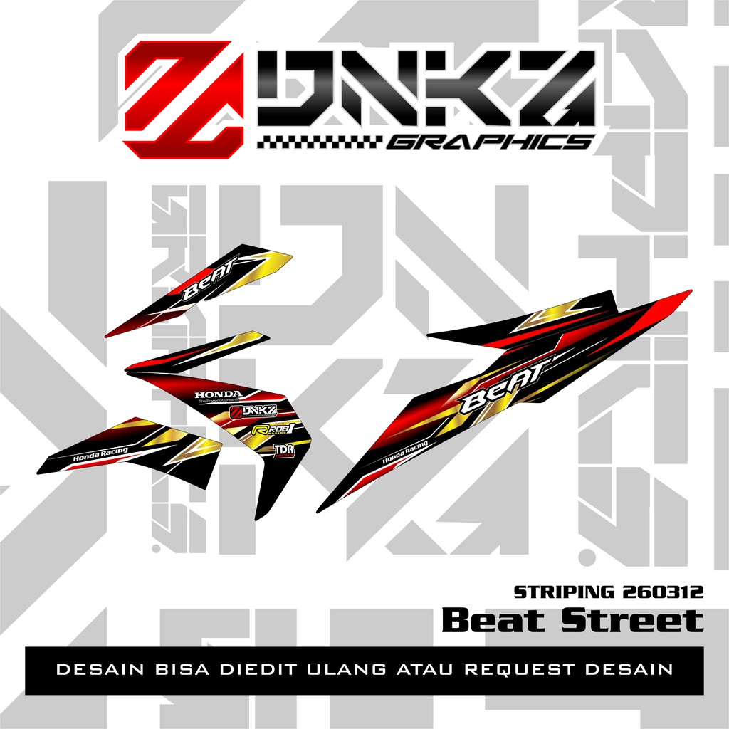 Jual Stiker Beat Street Decal Striping Beat Street Premium Racing ...