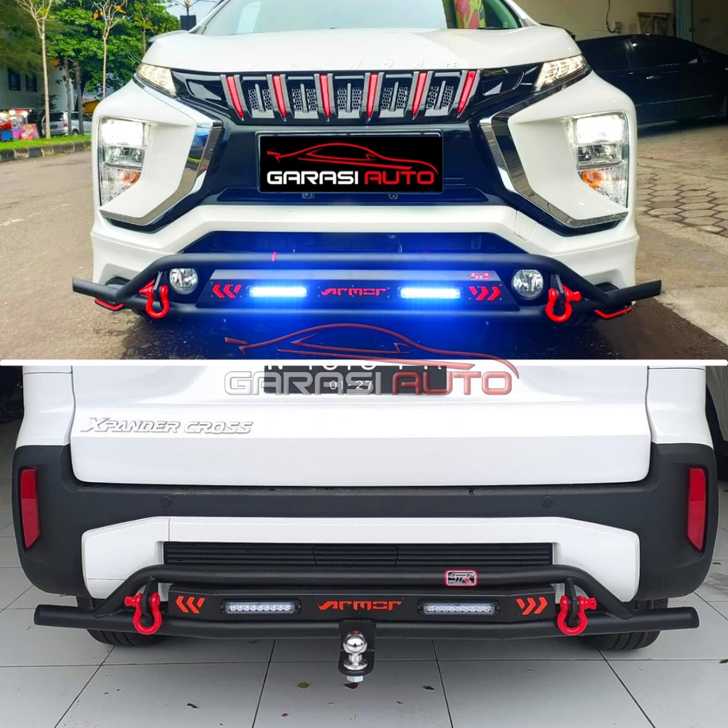 Jual Paket Tanduk Towing XPANDER Sport - Cross Bumper Besi RHINO ARMOR ...
