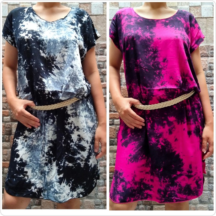 Jual Daster bali loss tie dye u-XL, tye die, tie die, baju tidur ...