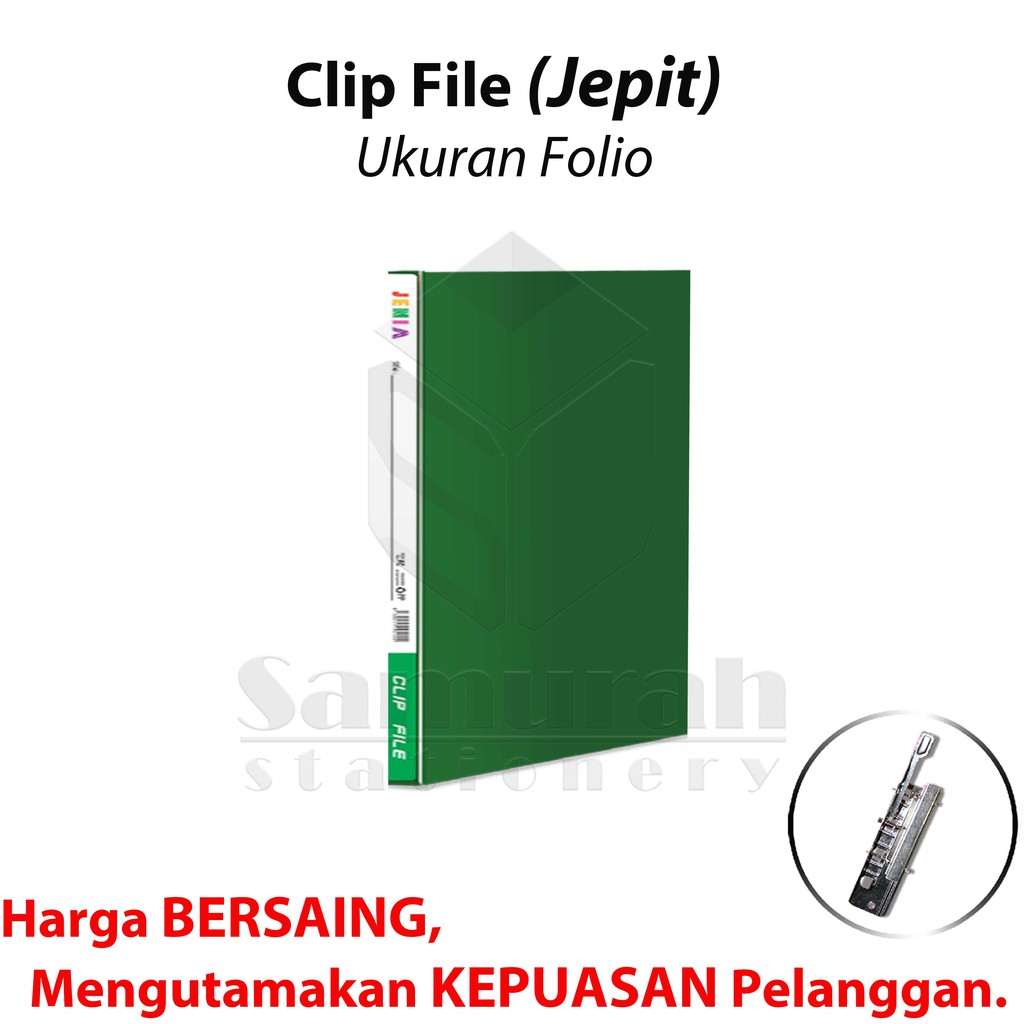 Jual Clip File Polos Ukuran Folio / Map Album Plastik Jepit Kertas ...