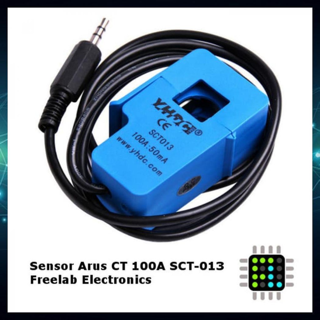 Jual SENSOR ARUS CURRENT TRANSFORMER CT NON INVASIVE 100A | Shopee ...