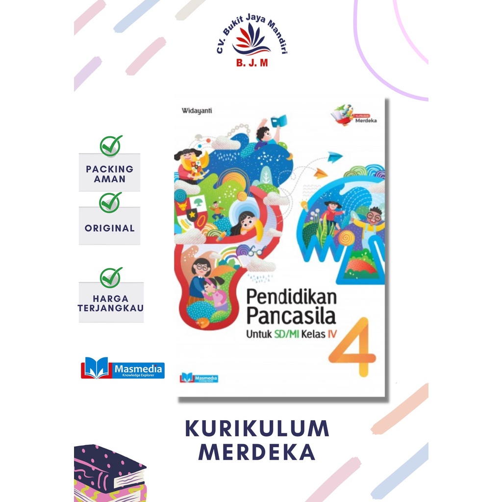 Jual Buku Pendidikan Pancasila SD/MI kelas 4 kurikulum merdeka Penerbit Masmedia | Shopee Indonesia