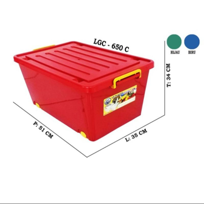 Jual box container 60 liter/box penyimpanan/box roda/boxer/container ...
