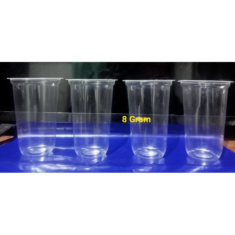 Jual Gelas Plastic Cup PP 18 oz U Round U Shape Boba Capsul Bulat ...