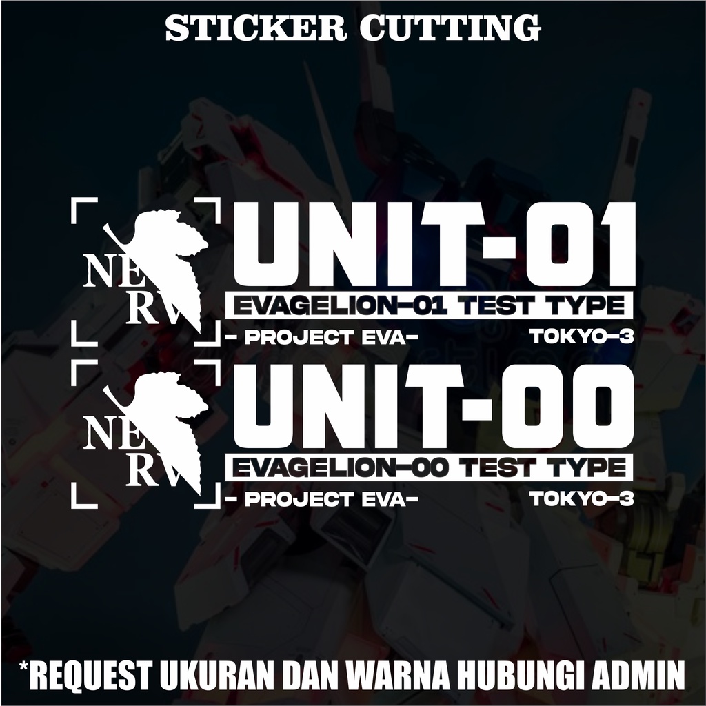Jual STICKER CUTTING GUNDAM NERV EVAGELION | Shopee Indonesia