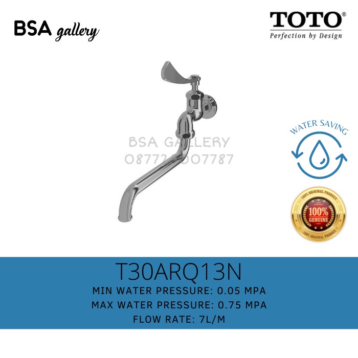 Jual KRAN TEMBOK DAPUR TOTO T30ARQ13N / T30 ARQ 13N / KERAN AIR CUCI ...