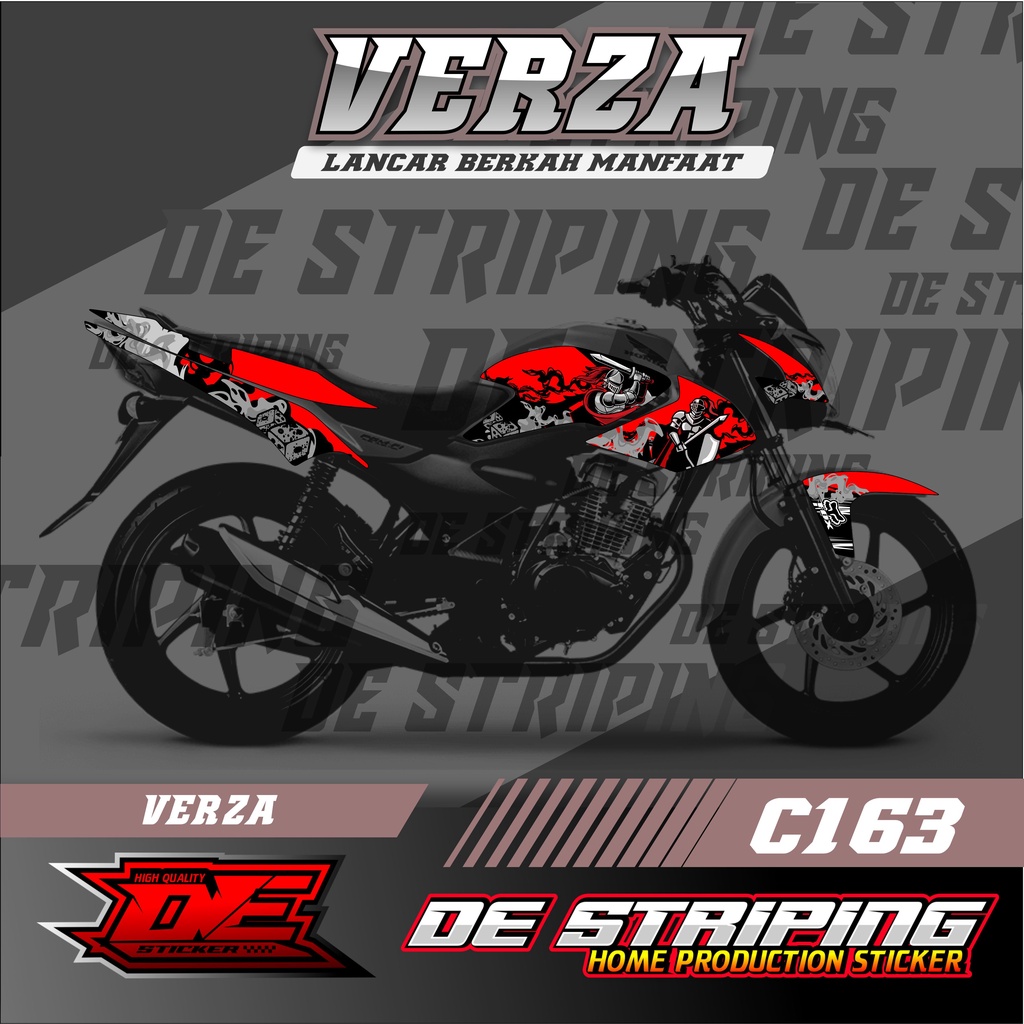 Jual Knight! Striping stiker Motor Verza (C163) stiker Motor sticker ...