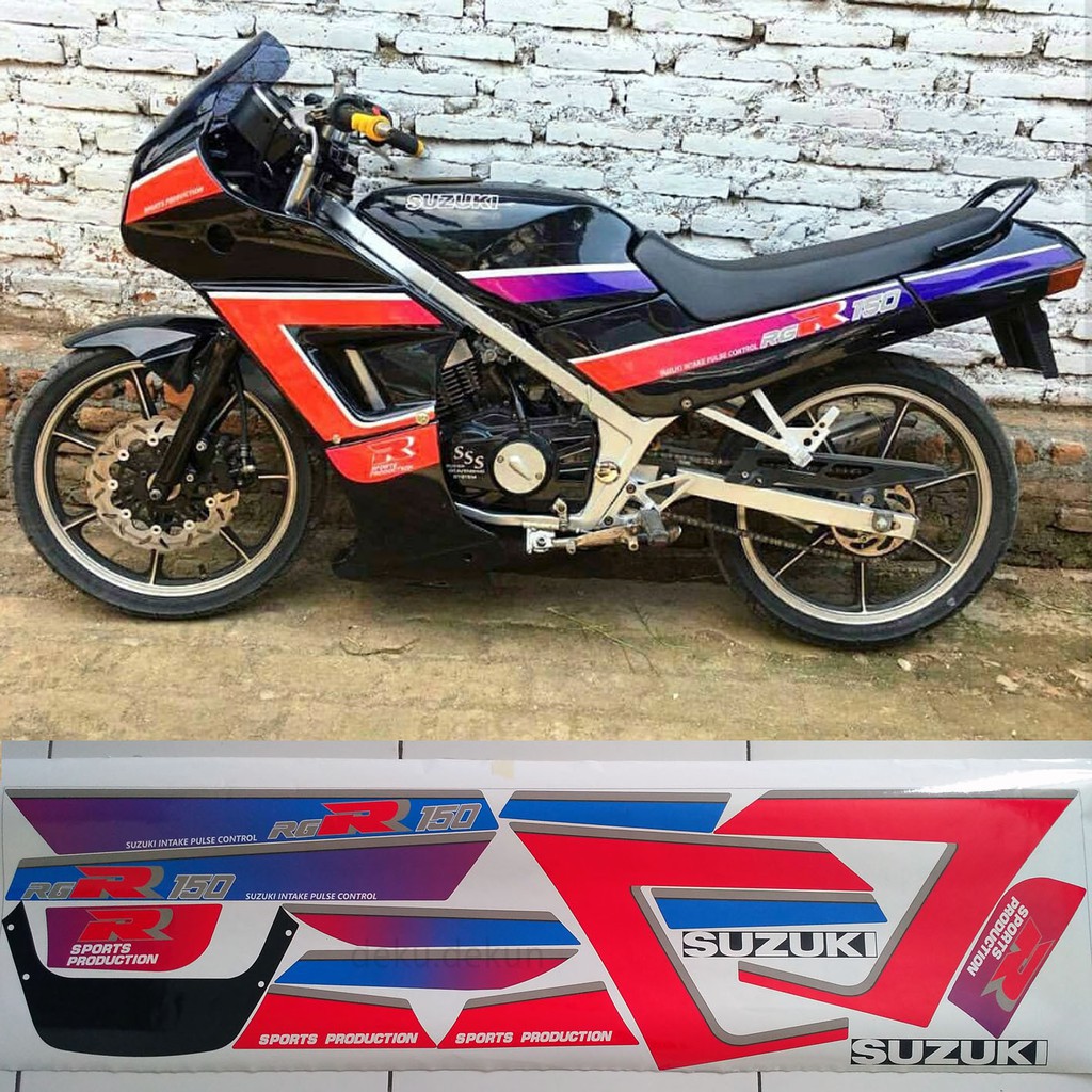Jual Sticker Cutting Striping Suzuki RGR Crystal Merah | Shopee Indonesia