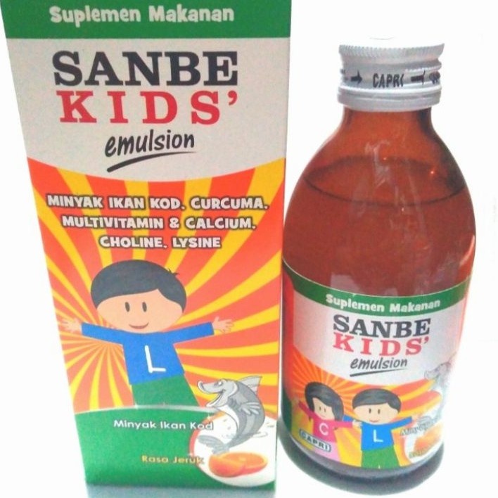 Jual SANBE KIDS EMULSION SIRUP MULTIVITAMIN ANAK 200 ML | Shopee Indonesia