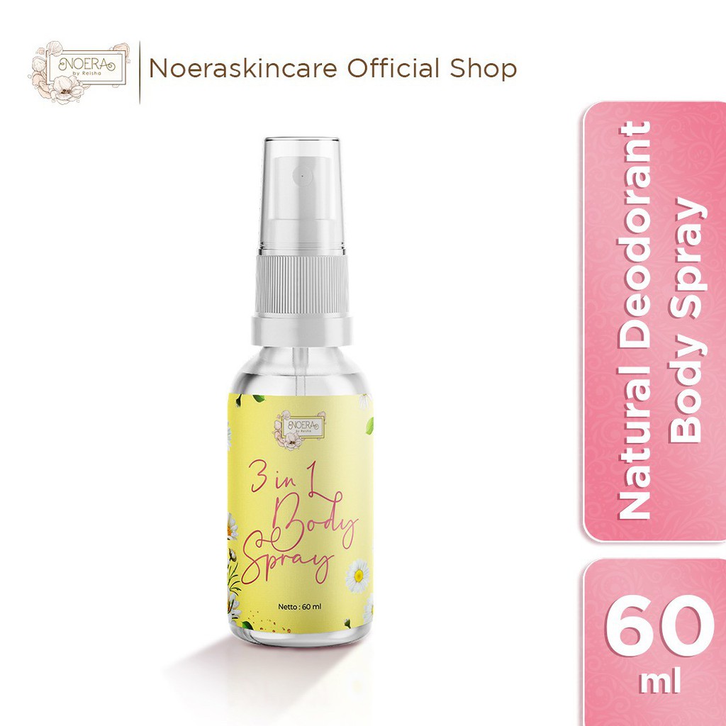 Jual Noera 3 In 1 Body Spray | Natural Deodorant Spray BPOM | Shopee ...