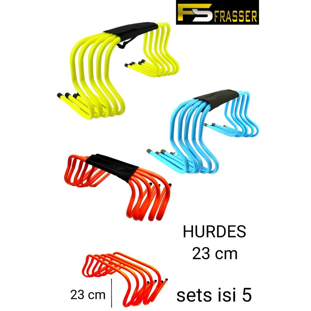 Jual hurdle futsal kelincahan dan kecepatan 1 set isi 5pcs 23cm ...