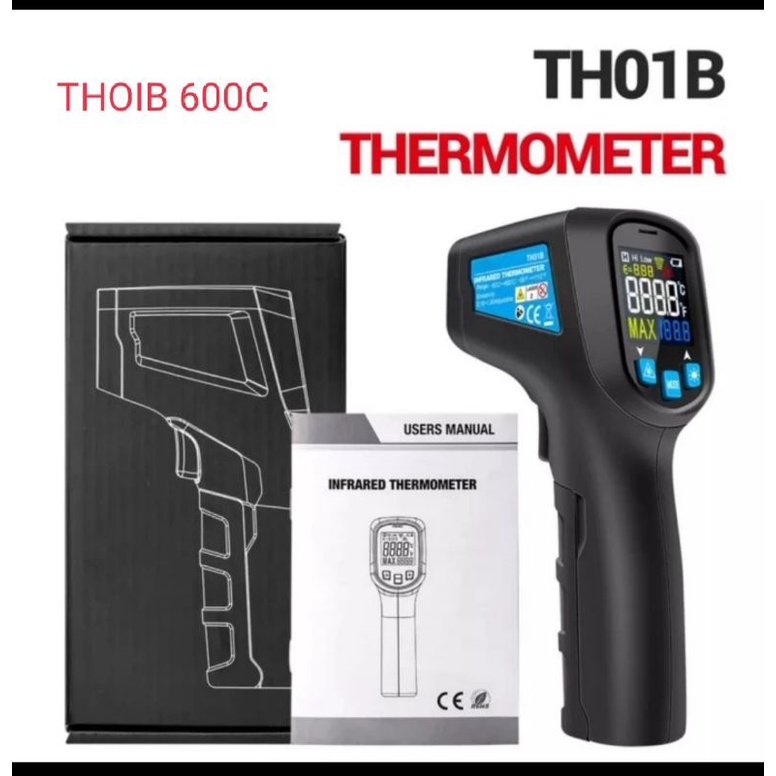 Jual thermometer infrared laser digital termometer IR laser Thermo gun ...