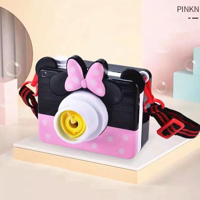 Jual Mainan Outdoor Bubble Gun Model Kamera Minnie Mouse Otomatis ...