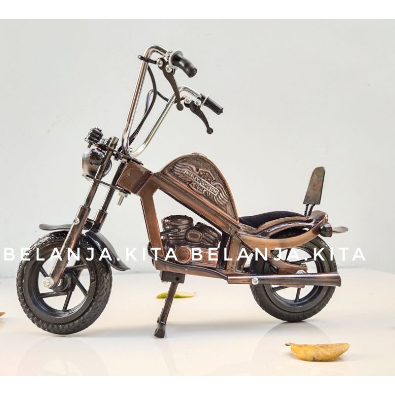 Jual hiasan miniatur motor harley davidson besi keren!! | Shopee Indonesia