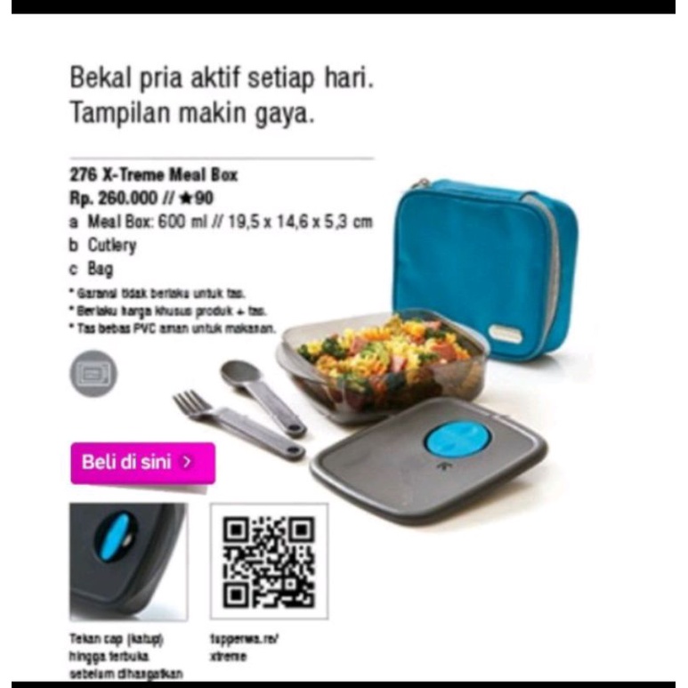 Jual Tupperware X-Treme Meal Box | Shopee Indonesia