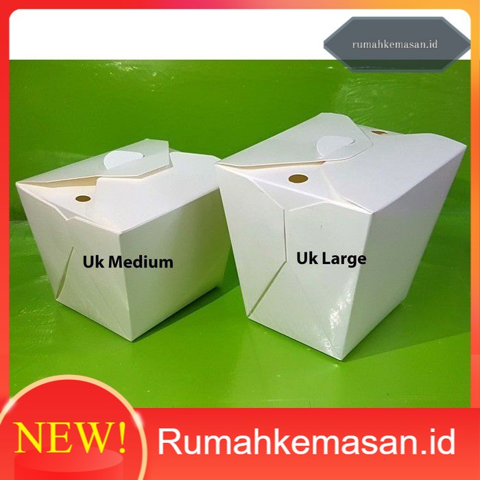 Jual [25PCS] RICE BOX PUTIH STARINDO UKURAN M DAN L // RICE BOX / FOOD ...