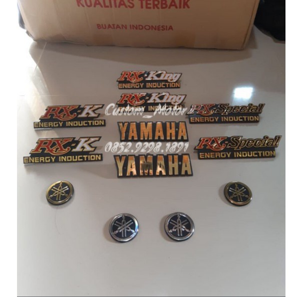 Jual SET LOGO EMBLEM YAMAHA RX KING RXK RX SPECIAL MIRIP ORIGINAL ...
