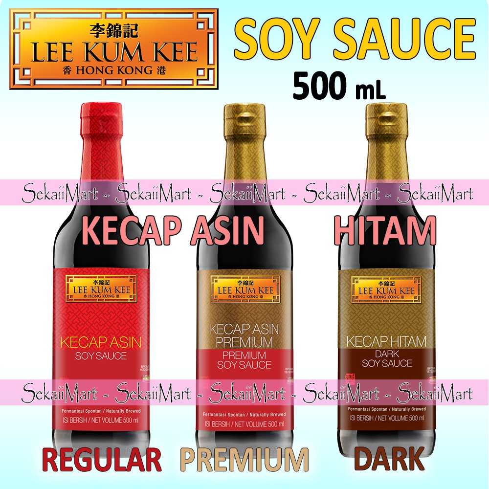 Jual LEE KUM KEE Kecap Asin / Hitam 500ml - LKK Salty Soy Sauce / Premium / Dark SoySauce Botol ...
