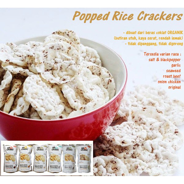 Jual OMG - Organic Brown Rice Cracker Snack | Shopee Indonesia